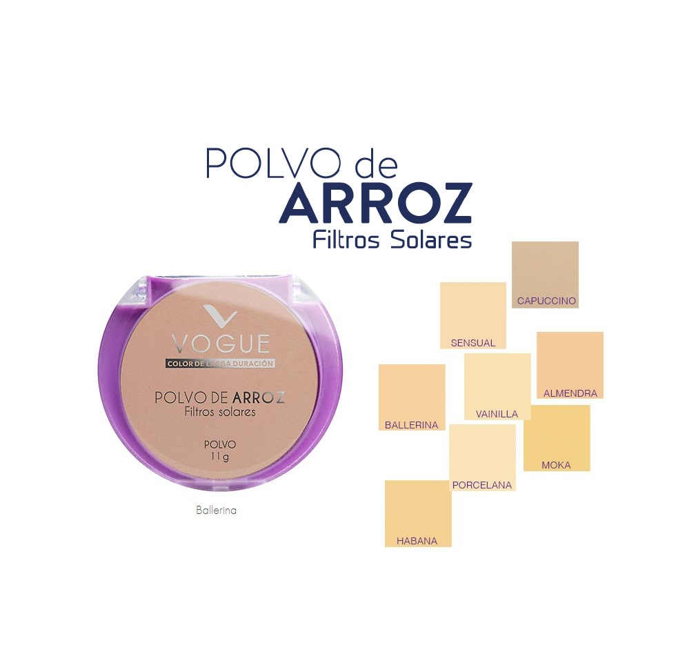 Vogue - Polvo De Arroz Color Ballerina 11g | O&H Detalles